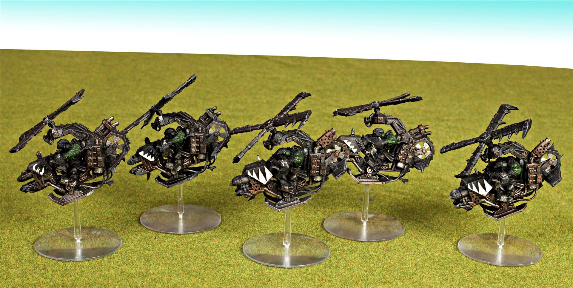 Ork Army, Ork Goff Army, Orks, Orks Deff Kopta, Painted Ork Goff Army ...