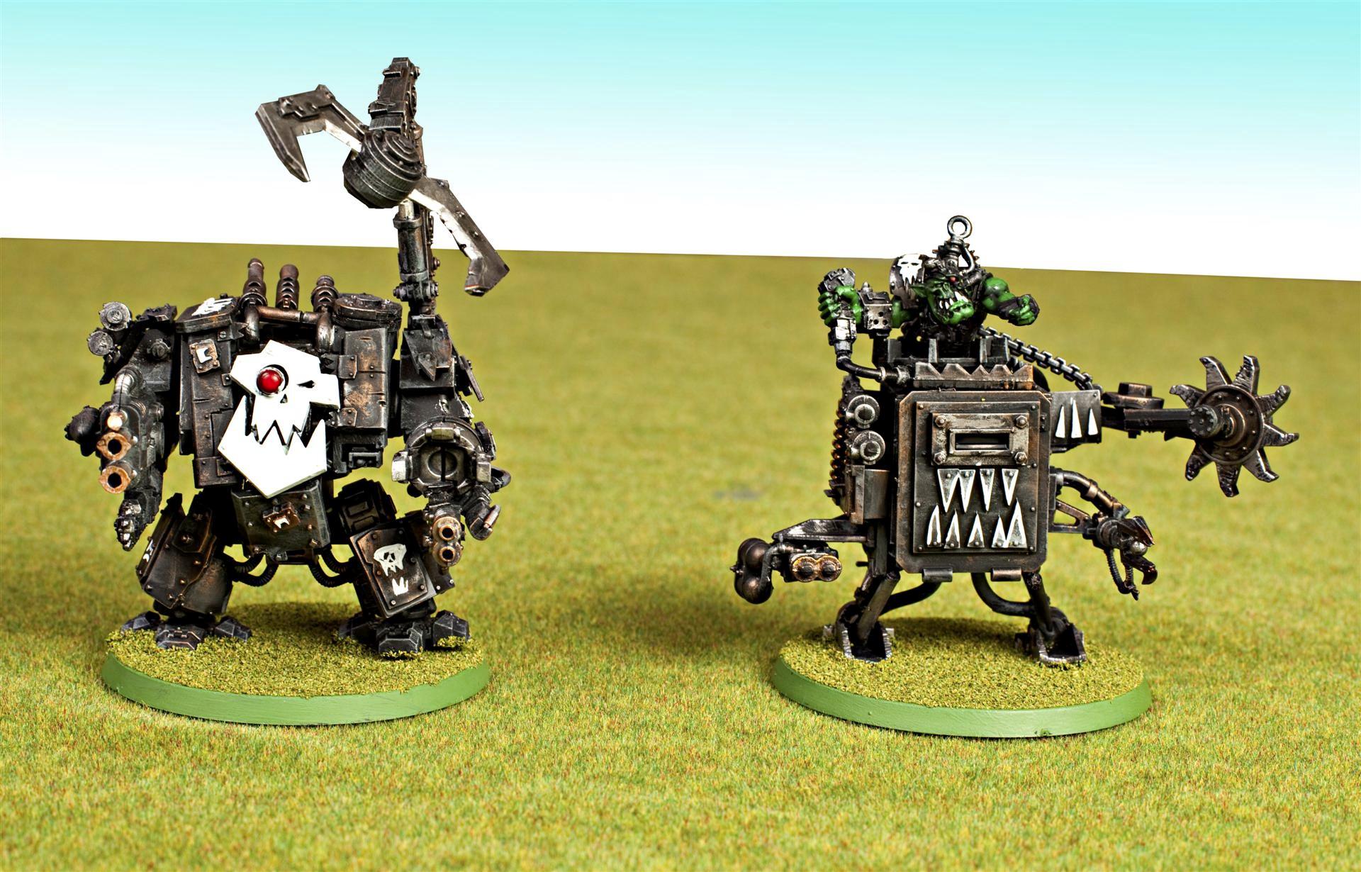 Deff Dread, Dreadnought, Ork Army, Ork Goff Army, Orks, Painted Ork ...
