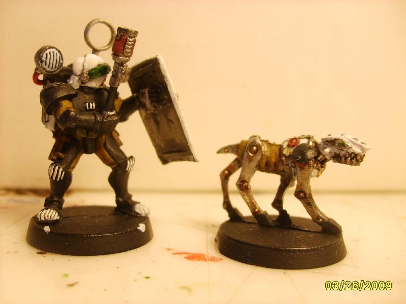 Adeptus Arbites, Necromunda - Enforcer Handler/Cyber-Mastiff - Gallery ...