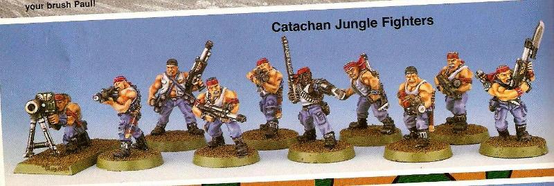 Catachan, Copyright Games Workshop, Imperial Guard, Retro Review, White ...