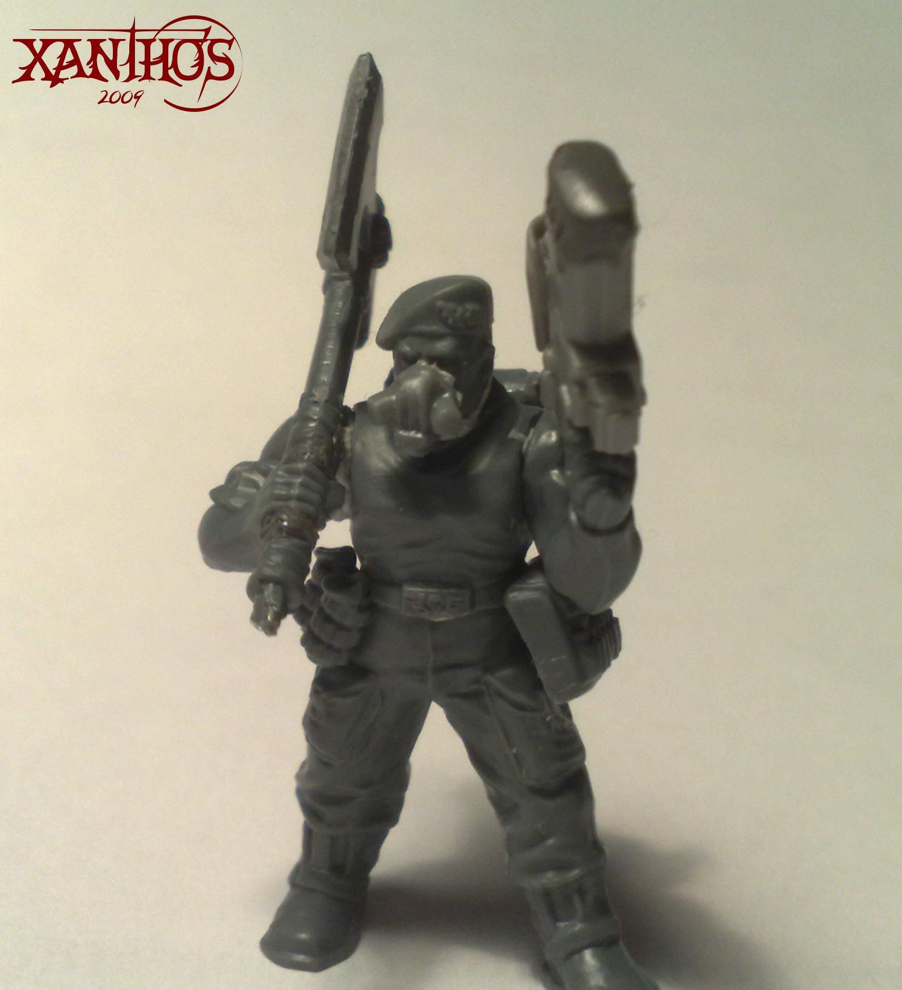 Catachan, Imperial Guard, Necromunda - Front shot of the Jungle Fighter ...