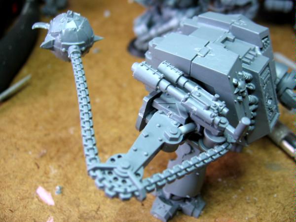 Space Marine Dread to Deff Dread conversion #2 (WIP) lots of pics ...