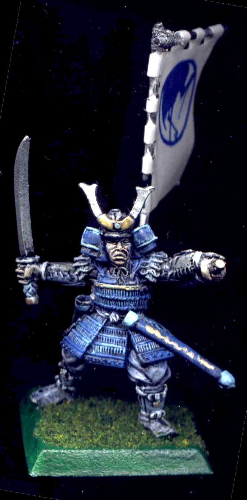 Banner, Blue, Bushi, Character, Clan War, Crane, Daisho, Hashimono ...