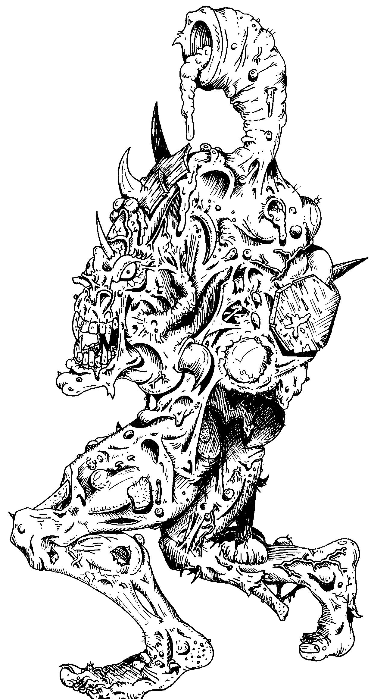 Artwork, Chaos, Conversion, Daemons, Drawing, Drawings, Old, School ...