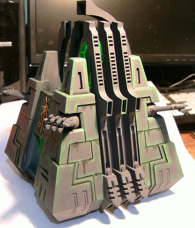Monolith, Necrons, Warhammer 40,000 - Necron Monolith with LED's - WIP ...