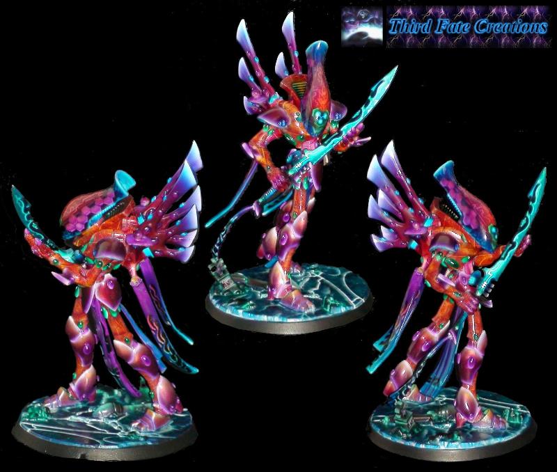 Eldar Synthwave Paint Scheme Concept. C+C Welcome : r/Warhammer40k
