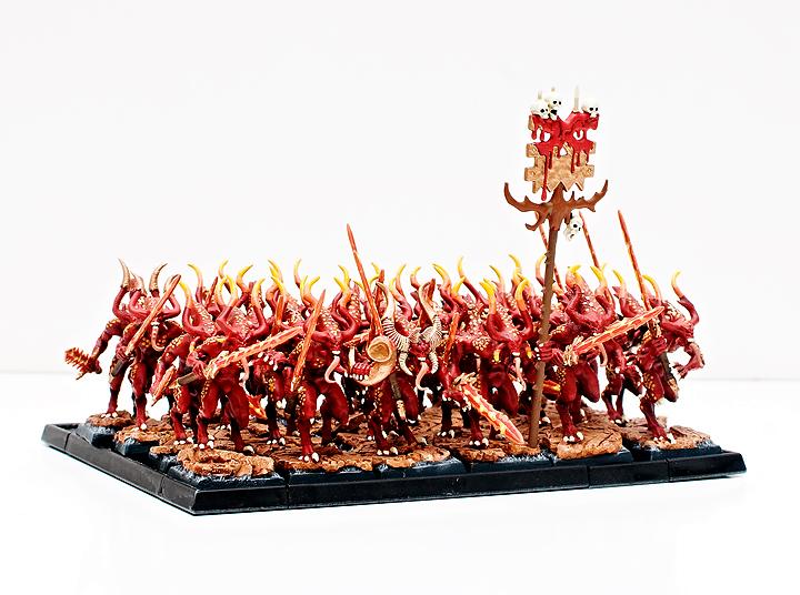 Bloodletters, Daemons, Khorne, Warhammer Fantasy - Bloodletter Regiment ...