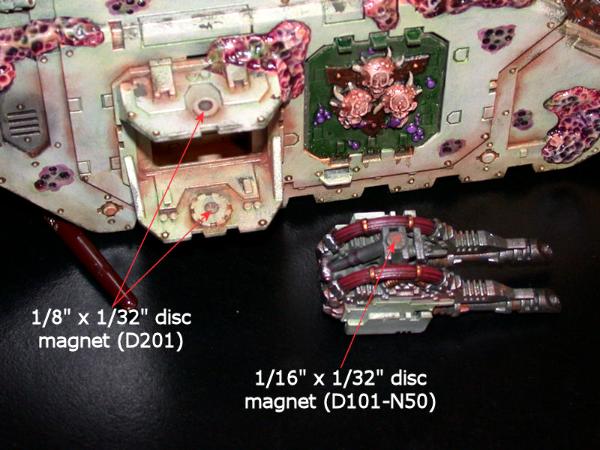 Magnetizing Land Raider Sponson Weapons - Forum - DakkaDakka