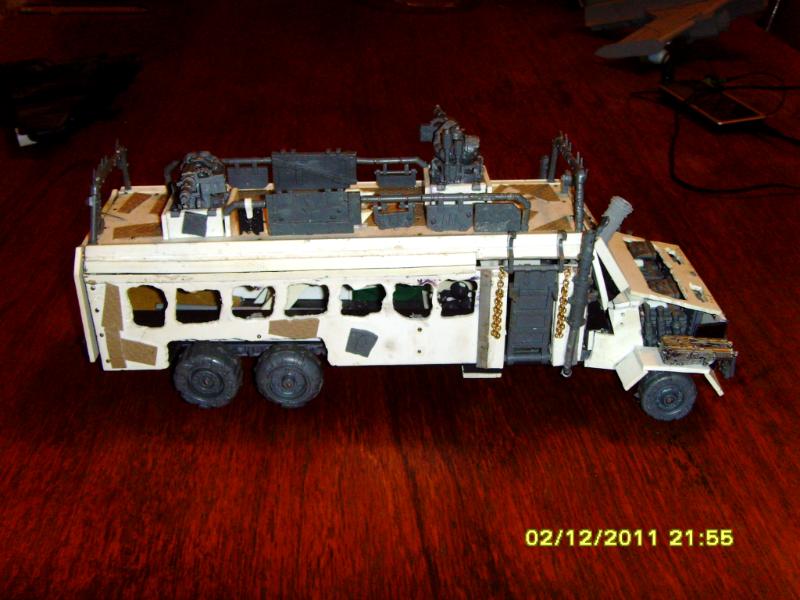 Battlewagon, Conversion, Orks, Paperhammer, Scratch Build, Transport ...