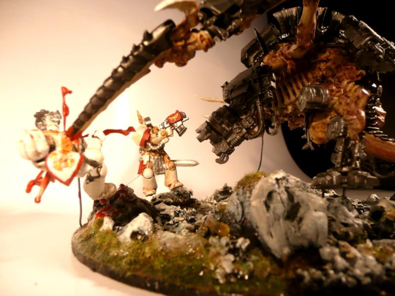 Blood, Carnifex, Diorama, Dreadnought, Gore, Scene, Space Marines ...