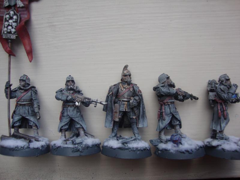 000 Imperial Guard Death Korps Of Krieg Command Squad Hq, Command Sqaud ... 000 Imperial Guard Death Korps Of Krieg Command Squad Hq, Command Sqaud ...