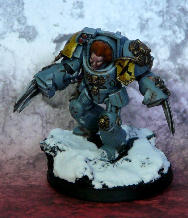 Lightning Claws, Snow, Space Wolves, Terminator Armor, Warhammer 40,000 ...