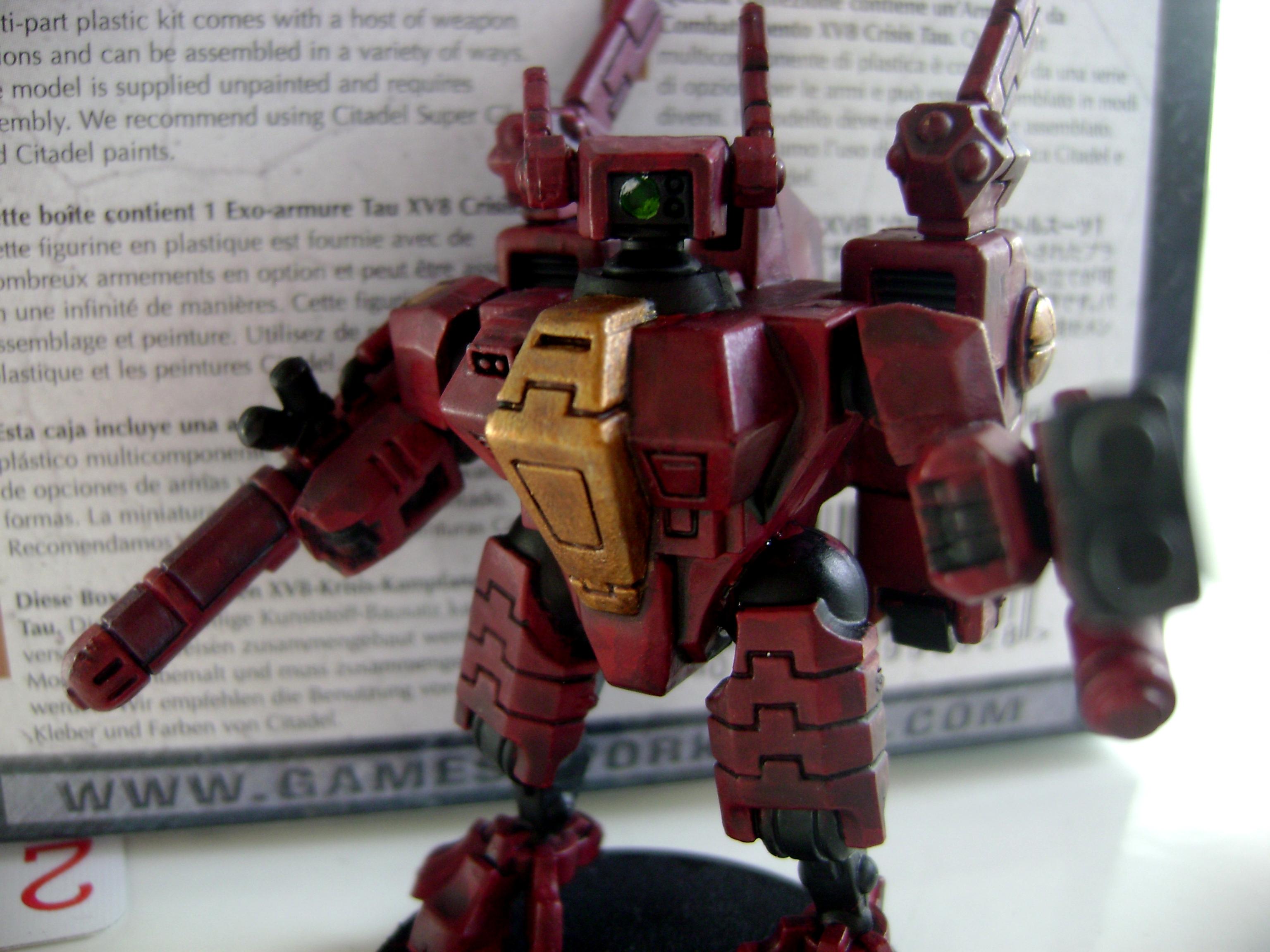 Crisis Suit Tau Empire Red Mi'urm - Helios Suit - Gallery - DakkaDakka