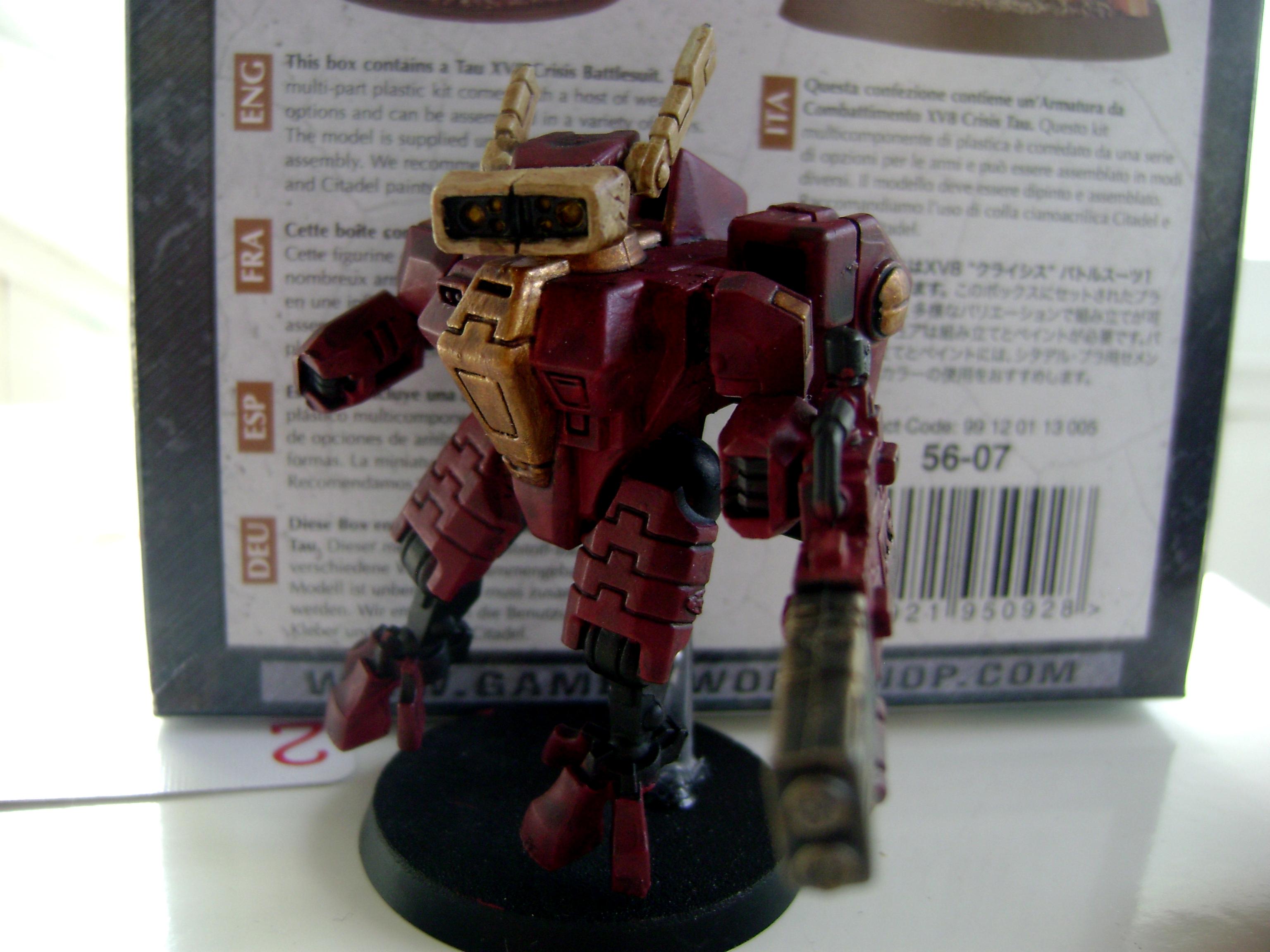 Crisis Suit Tau Empire Red Mi'urm - Sunforge Suit - Gallery - DakkaDakka