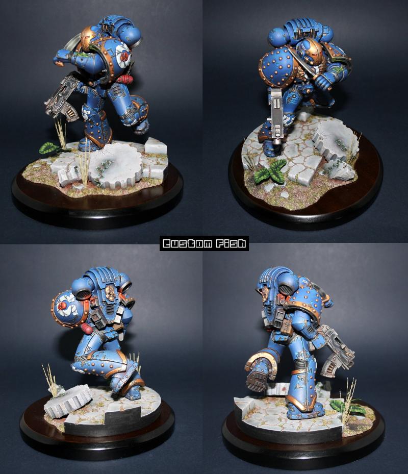 Golden Demon, Spacemarine, Ultramarines - Brother Thiel - Pre Heresy ...