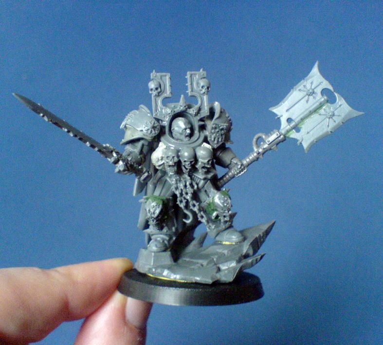 40k. Chaos, Chaos Lord, Chaos Space Marines, Conversion, Khorne ...