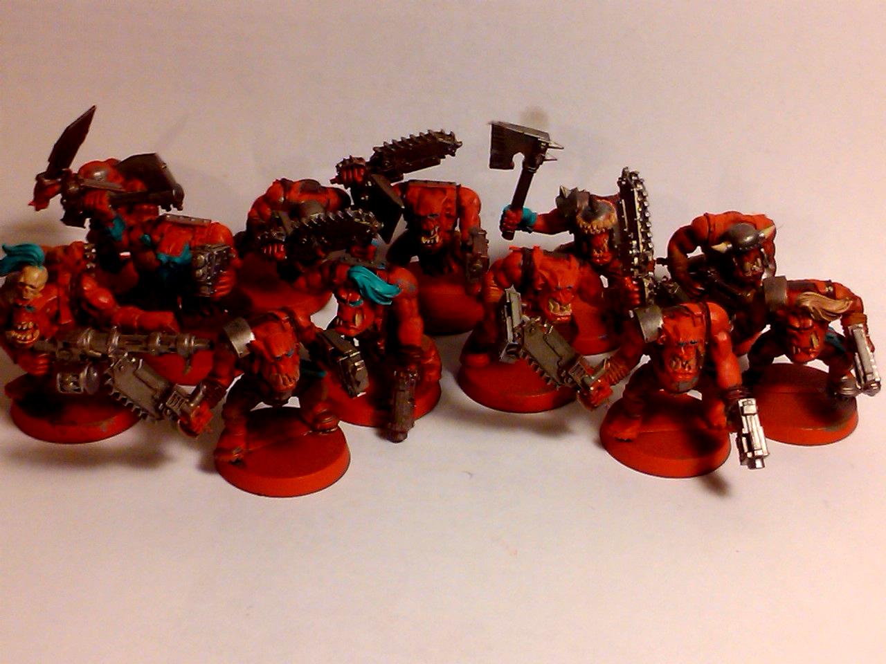 Commission, Conversion, Orcs, Ork Army, Orks, Painting, Project, Red ...