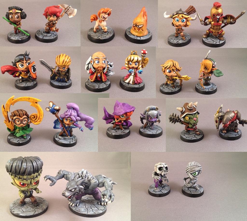 Chibi, Chibi Adventures, Impact! Miniatures, Sd - Comparison of Impact ...