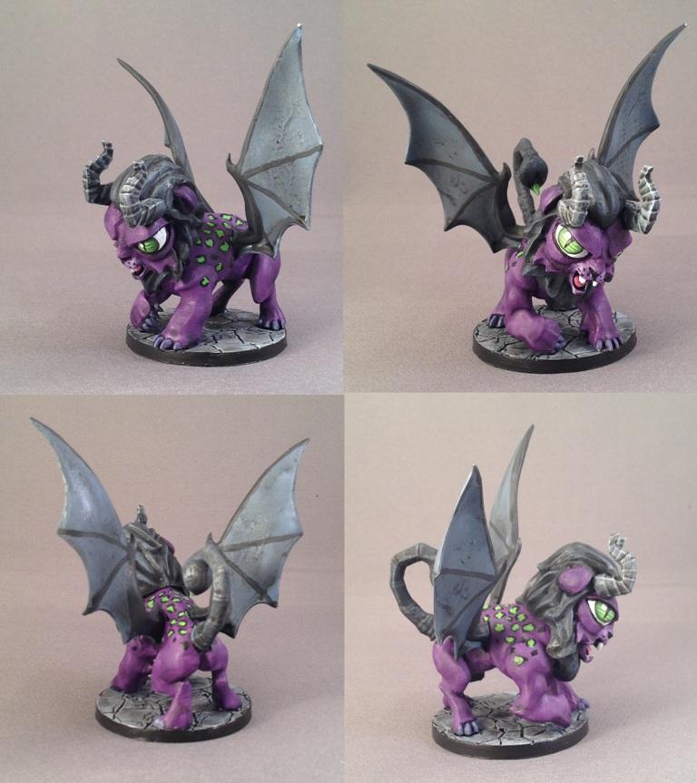 Chibi, Dungeon, Impact! Miniatures, Manticore - Chibi Manticore ...