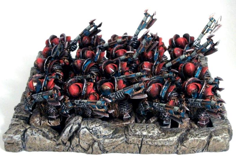 Chaos Dwarf, Warhammer Fantasy - Chaos Dwarf Infernal Guard With ...