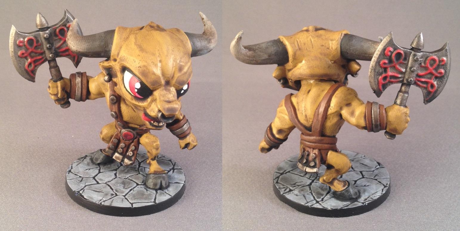 Chibi, Impact! Miniatures, Minotaur - Chibi Minotaur - Gallery - DakkaDakka
