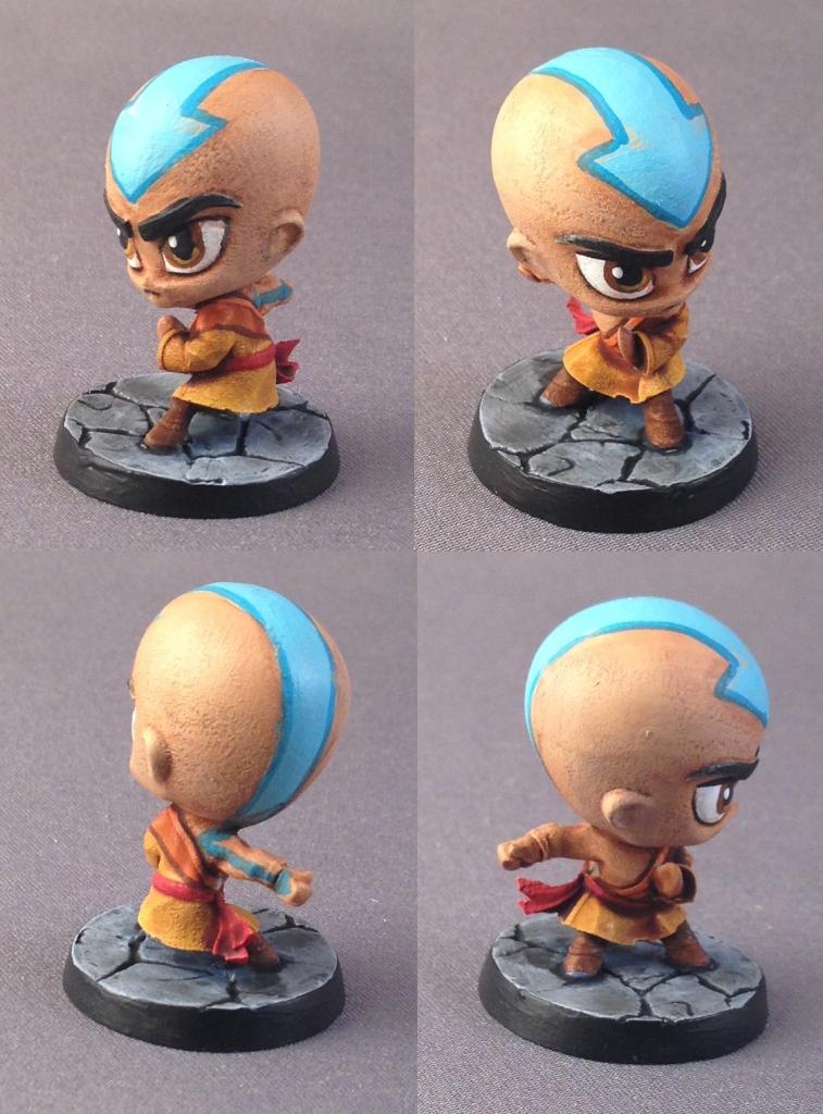 Aang, Airbender, Chibi, Impact! Miniatures, Monk - Chibi Monk - Gallery ...