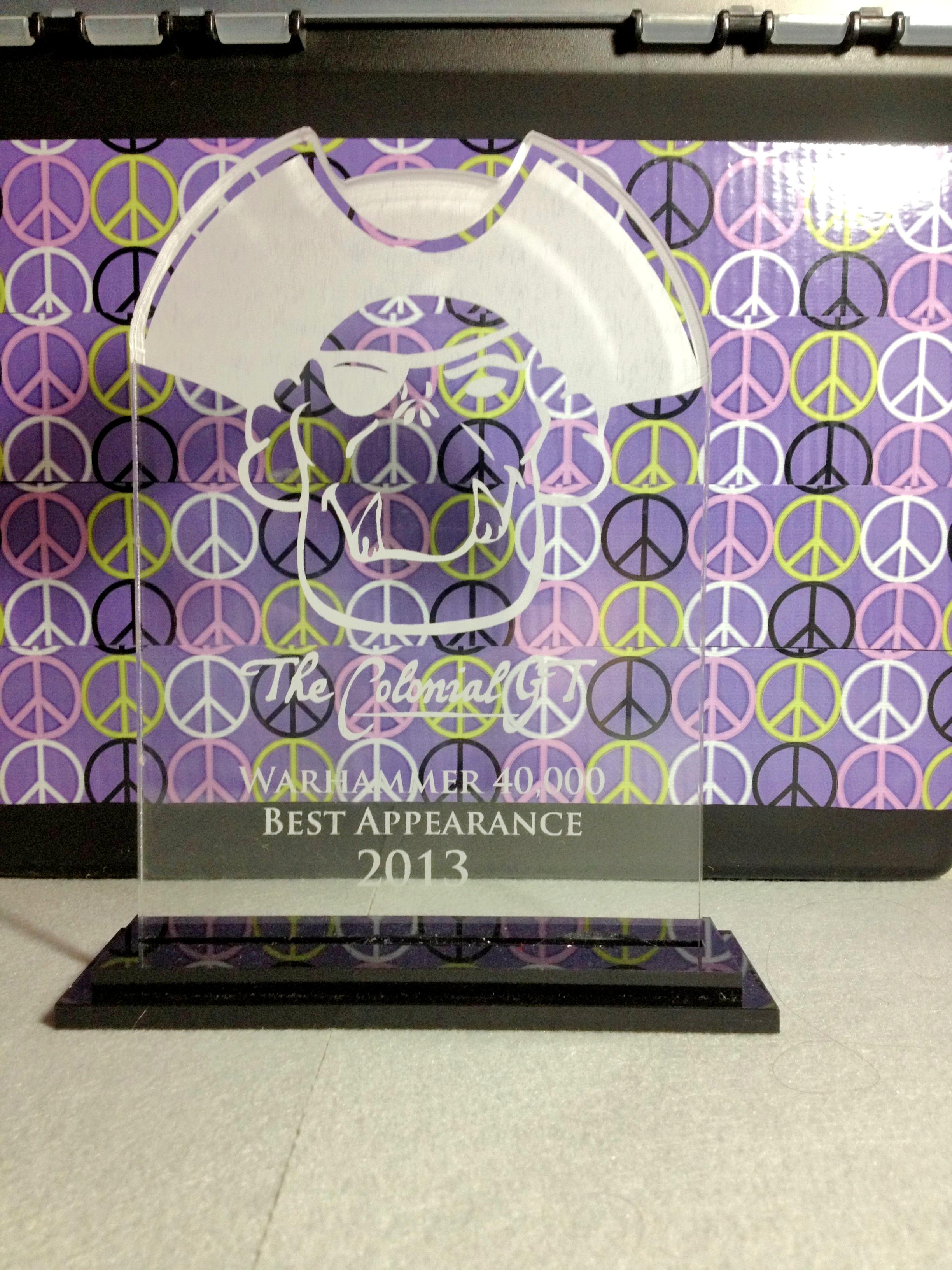 Best Appearance Trophy and Carrying Case - Best Appearance Trophy and ...