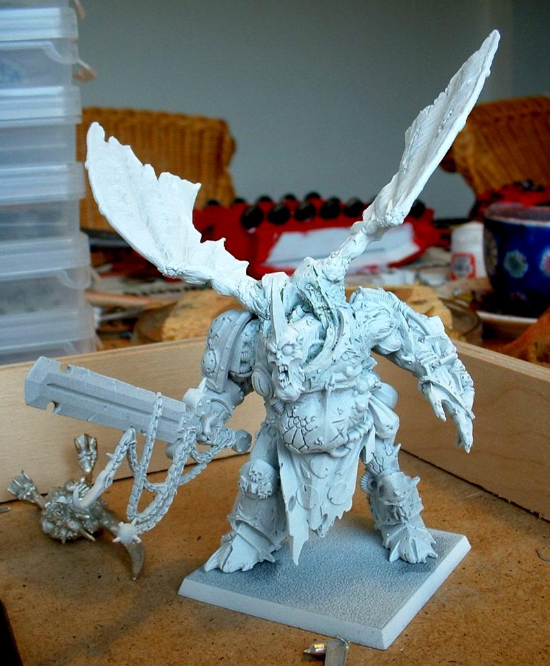 Chaos, Daemon Prince, Daemons, Nurgle, Primered, Work In Progress ...