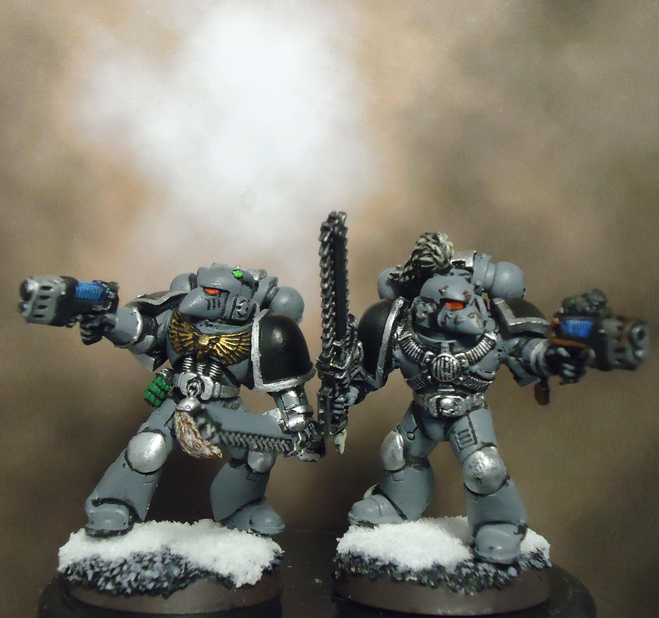 Grey Hunters, Plasma Pistol, Power Armor, Space Marines, Space Wolves ...