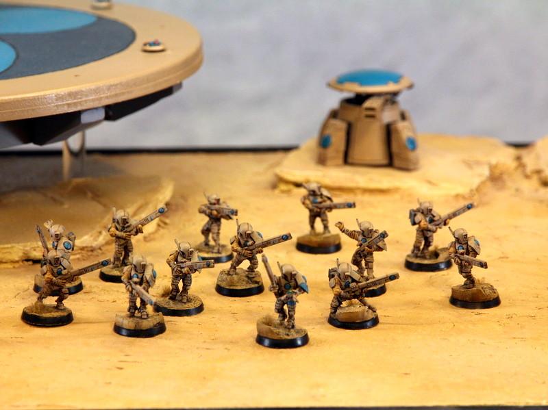 Army, Bork'an, Fire, Tau, Troops, Warhammer 40,000, Warriors - Redbeard ...