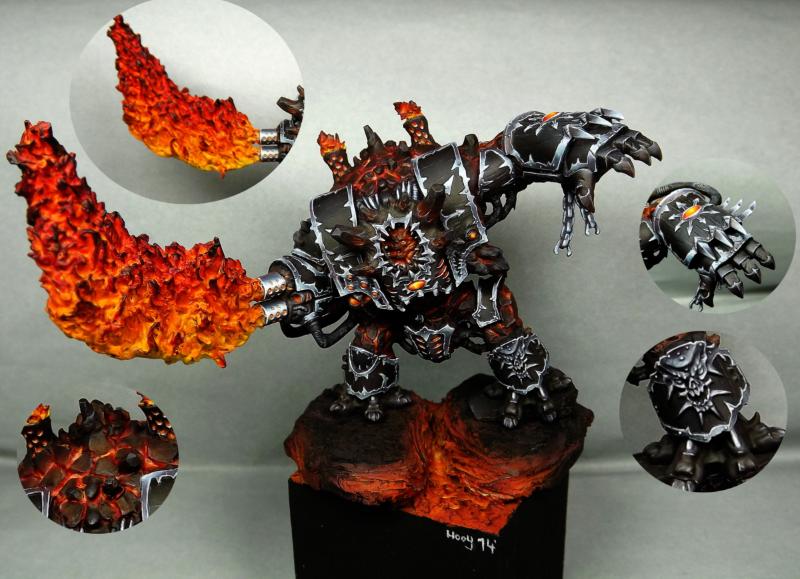 Chaos, Chaos Hellbrute, Chaos Space Marines, Fire, Flames, Helbrute ...