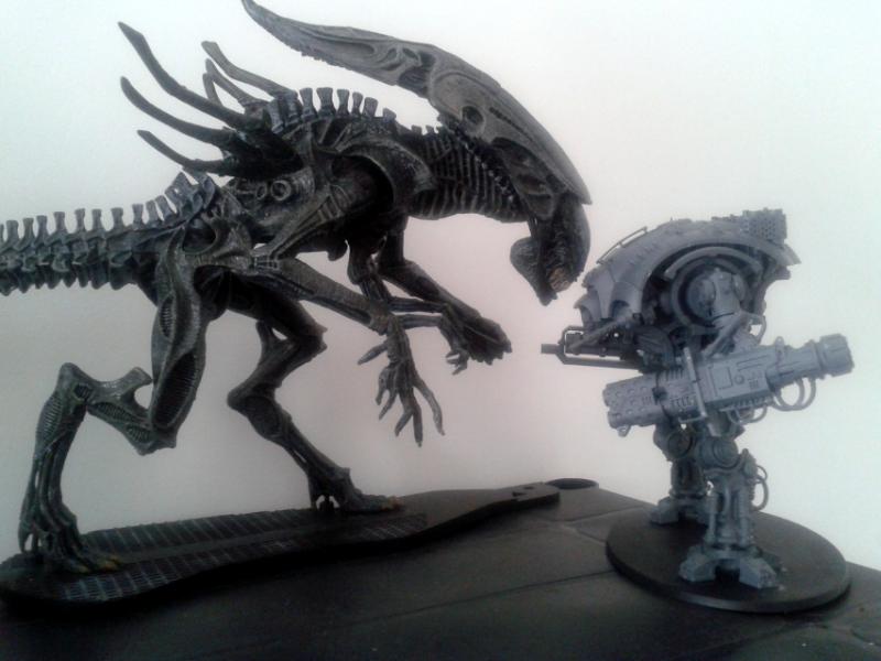Alien Queen, Bio-titan, Comparison, Imperial Knight, Mcfarlane, Scale ...