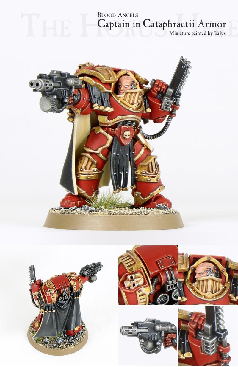 Blood Angels, Captain, Cataphractii, Warhammer 40,000 - Blood Angels ...