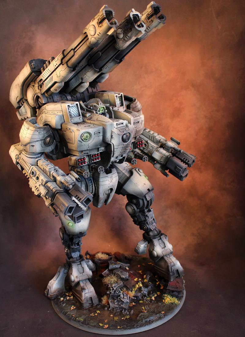 Warhammer 40k Tau KX139 Ta'unar Supremacy Armour (Painted) suit titan ...