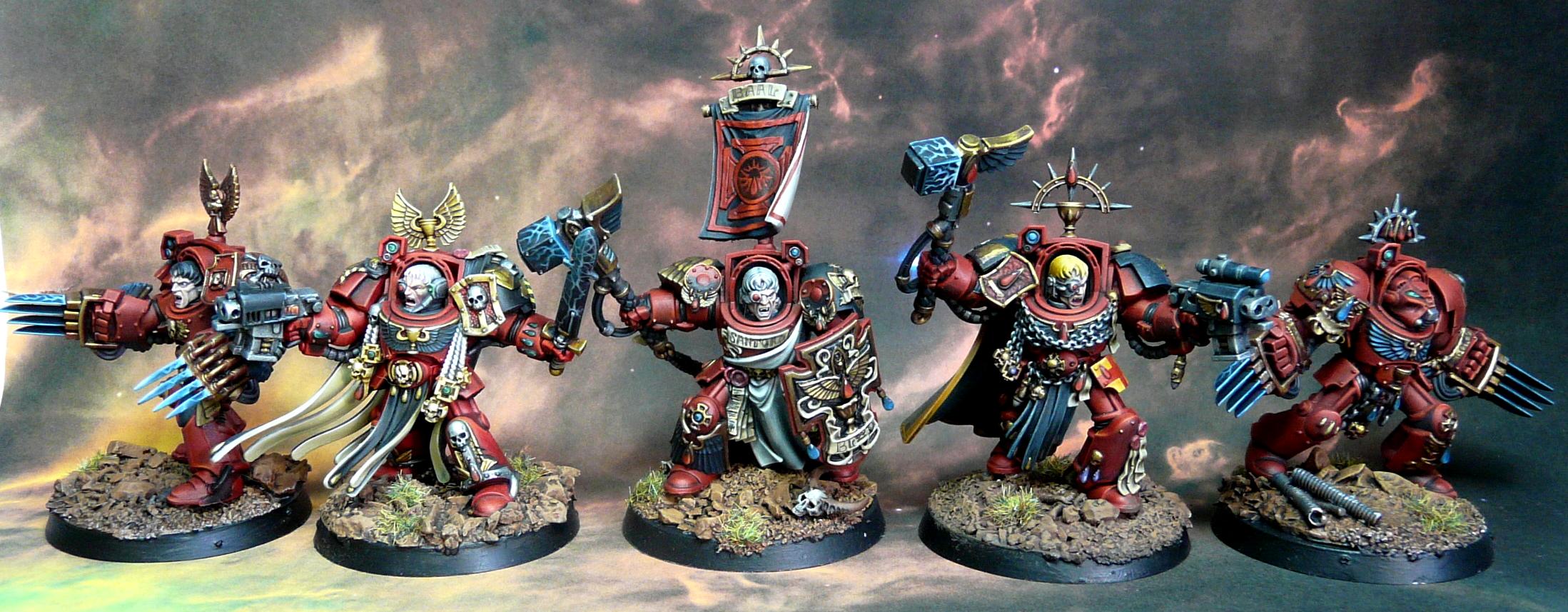 Blood Angels, Space Marines - Blood angels Terminator assault squad ...