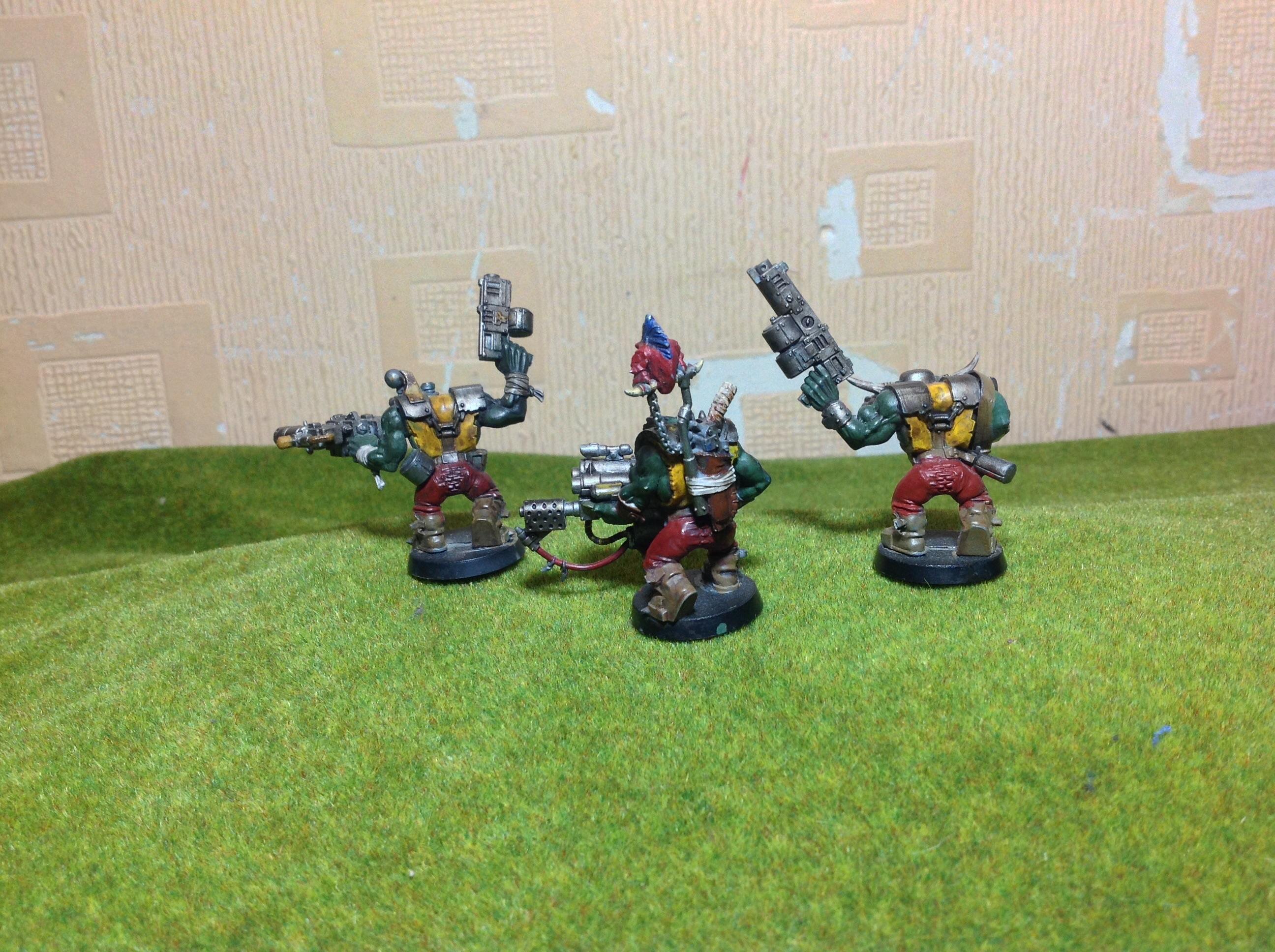 Flash Gitz, Orks, My custom-made flash gitz(Back view) - My custom-made ...