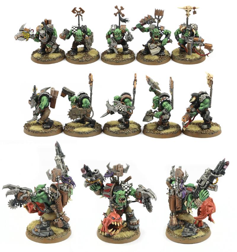 Grukk, Nob, Orks, Warboss, Warhammer 40,000 - Ork Nobz with Grukk Face ...