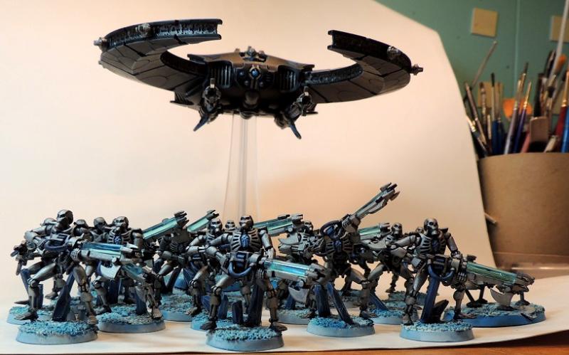 Blue Theme, Doomscythe, Necron Warriors, Necrons, Warhammer 40,000 - DS ...