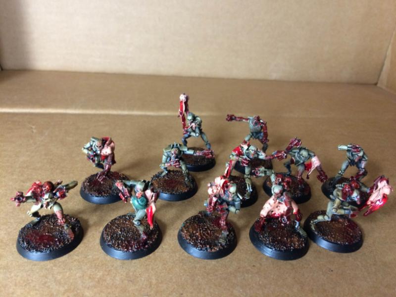 Blood, Conversion, Custom, Flayed Ones, Greenstuff, Necrons, Warhammer ...