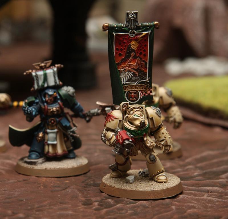Banner, Company, Dark Angels, Deathwing, Librarian, Space Marines ...