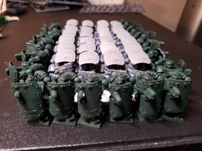 Army, Astartes, Boarding Shields, Dark Angels, Dark Angels Chapter ...