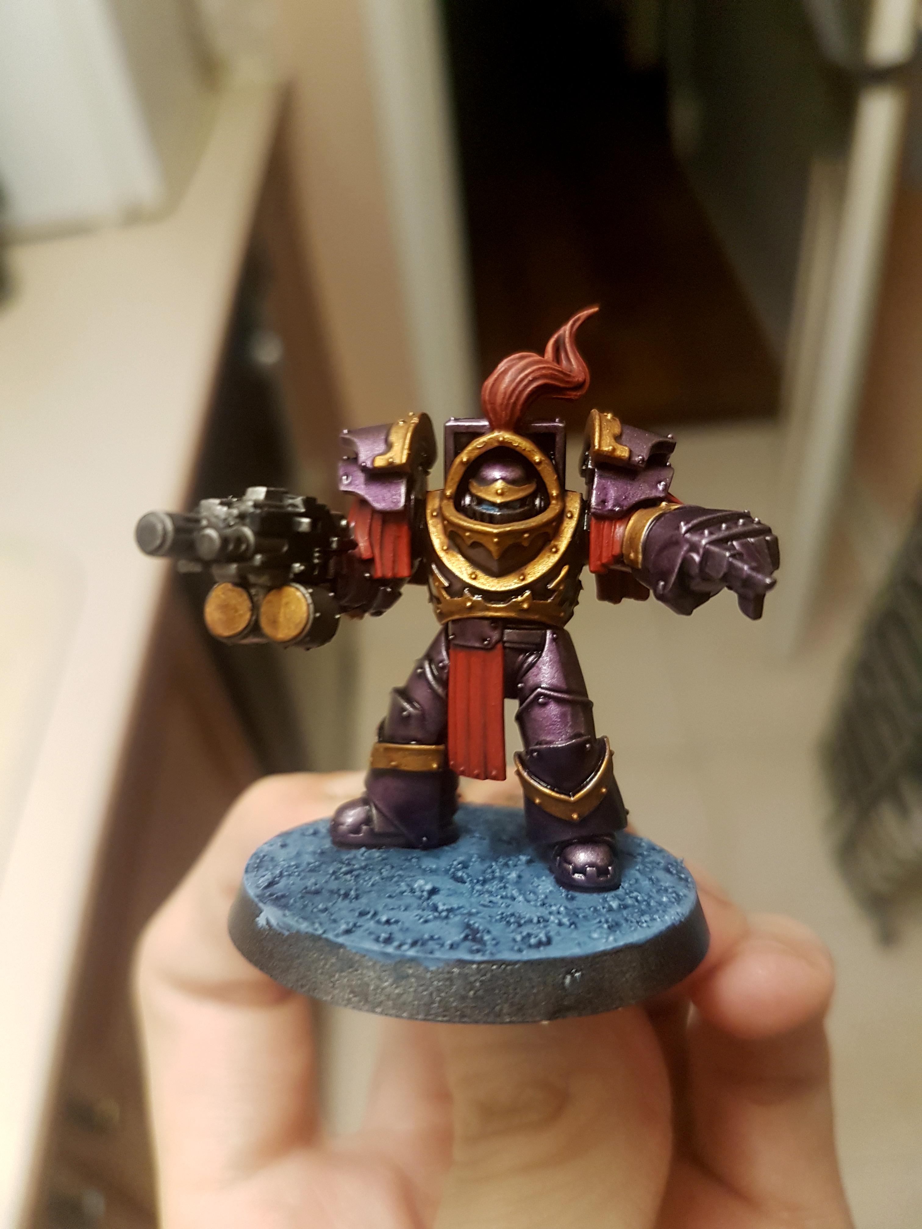 30k, Astartes, Cataphracti, Emperor's Children, Gold, Purple, Space ...