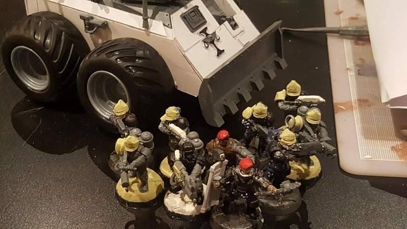 Arbites Patrol Team - Sculpted Helms, Heavy Flamer, 2 x Flamers, and ...