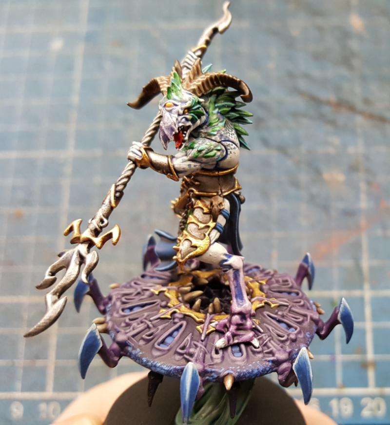 Arcanites, Chaos, Tzaangors, Tzeentch - Tzaangor Enlightened Disc w.i.p ...