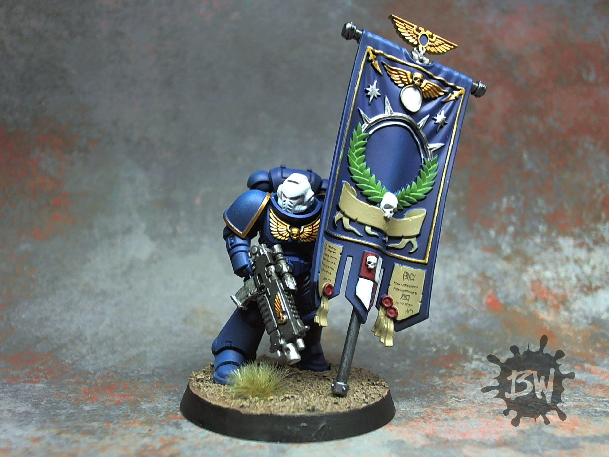 Adeptus Astartes Banner, Ancient, Fulminators, Primaris, Space Marines ...