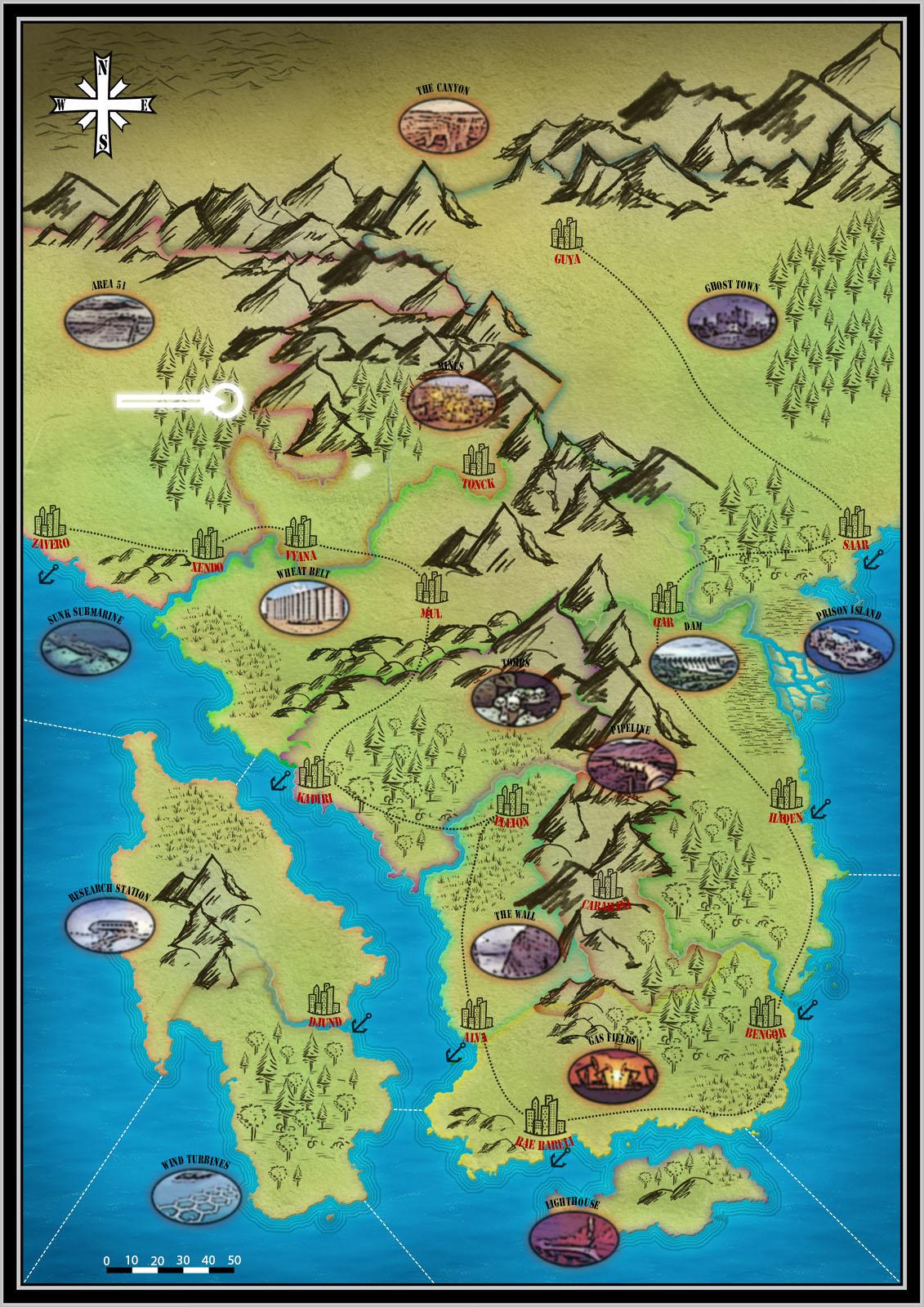 Asper, Kakamba, Maelstrom's Edge, Sirsi, Terrain - Map of the Kakamba ...