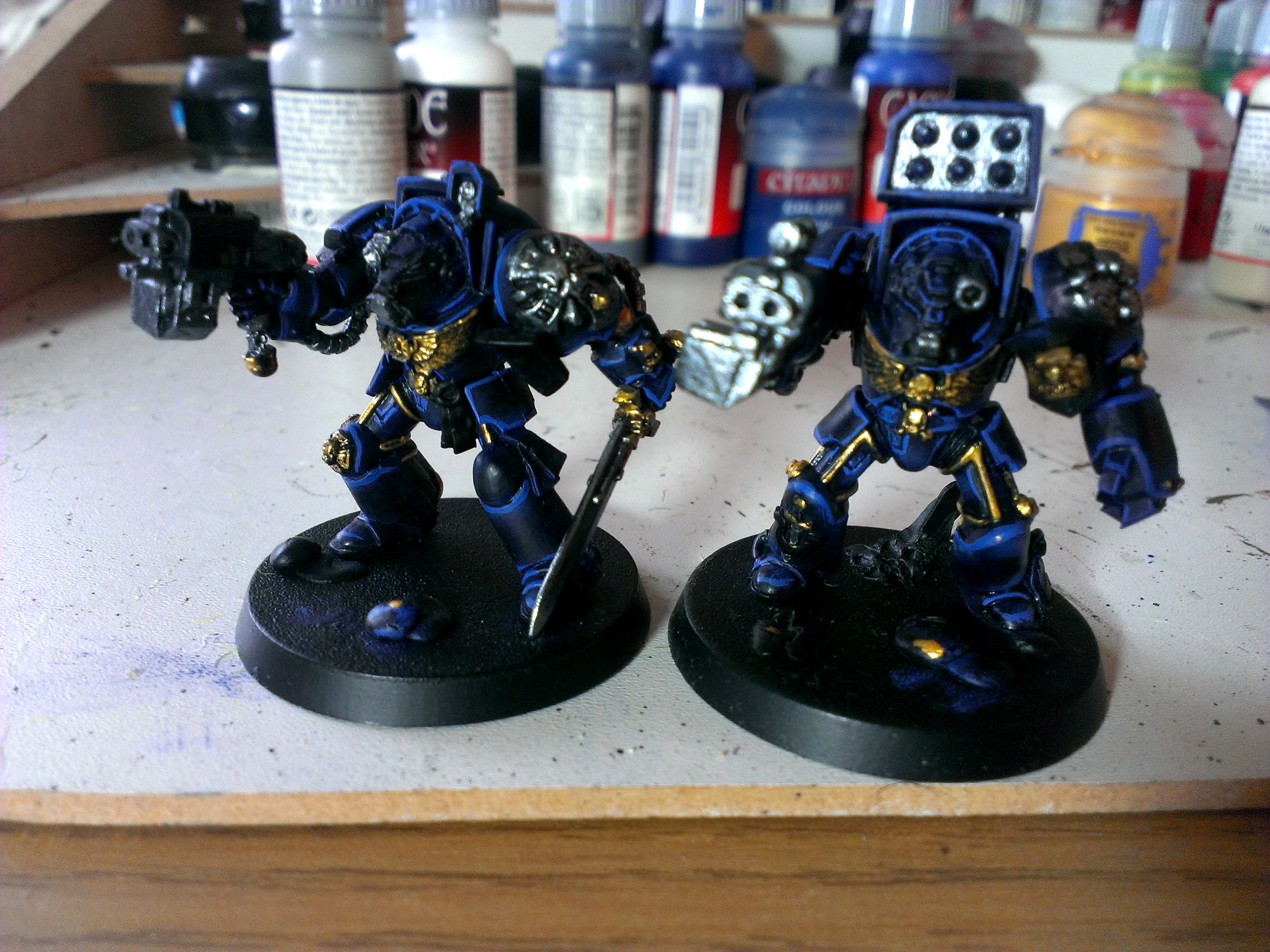 Space Marines, Terminator Armor, Ultramarines, Work In Progress ...