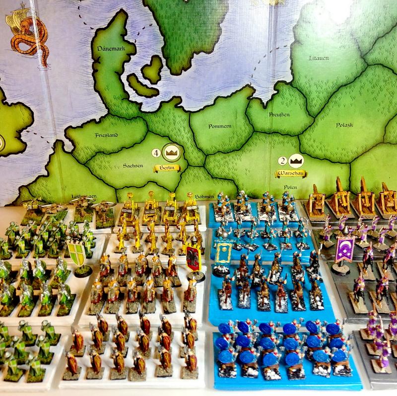 Bemalt, Dark Age, Merowinger, Middleage, Normannen, Osamnen, Painted ...