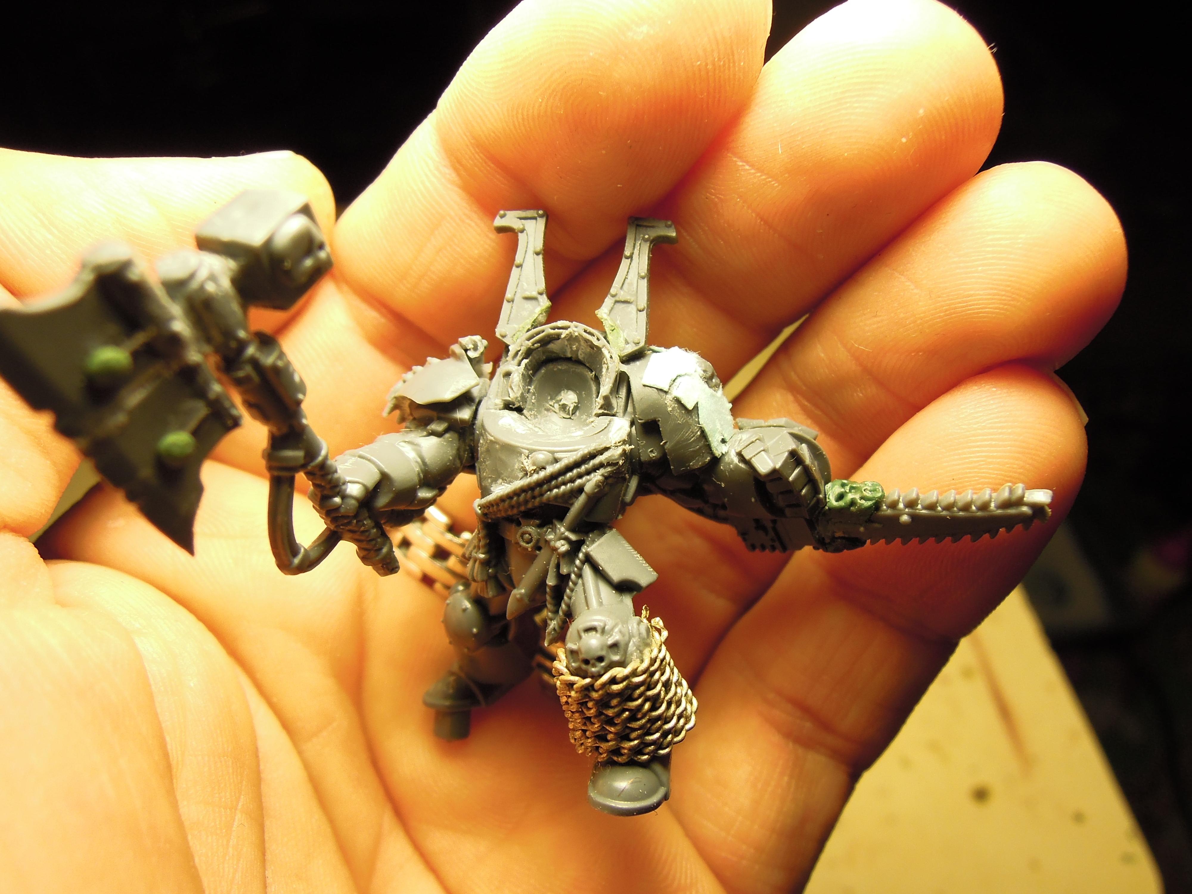 Chain Fist, Chaos, Chaos Space Marines, Conversion, Power Axe ...