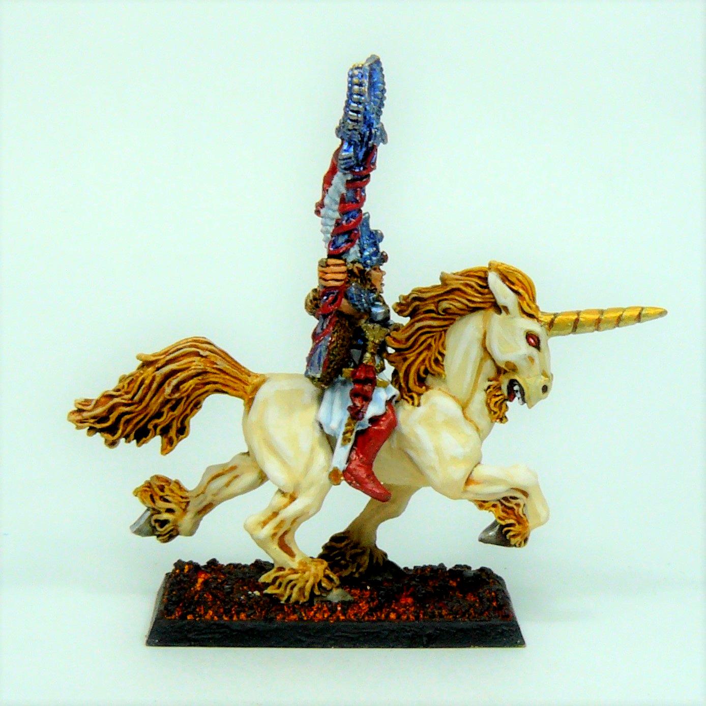 4th Edition, High Elves, Mage, Marauder Miniatures, Unicorn, Warhammer ...